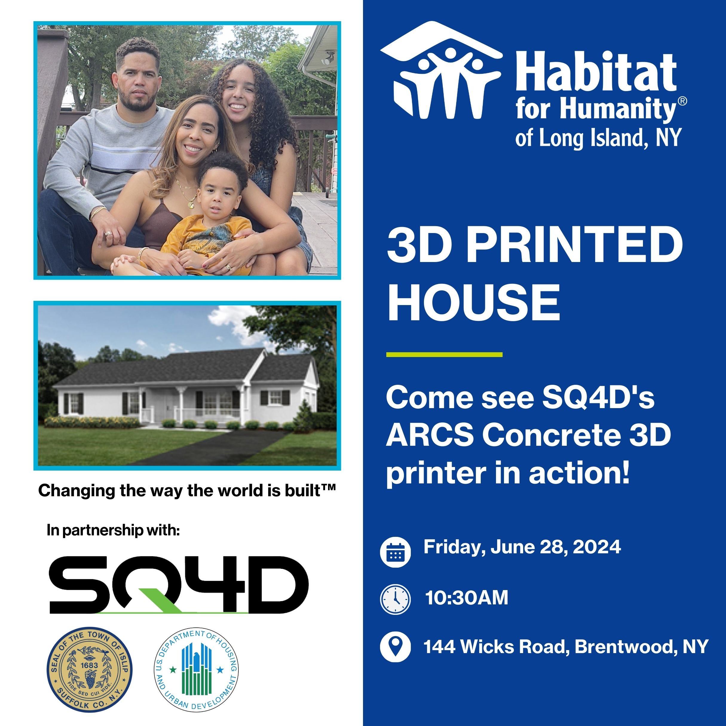3D Printed House Showing - Habitat for Humanity of Long Island